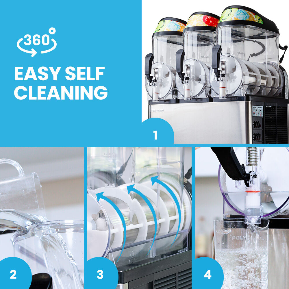 POLYCOOL 36L Slushie Machine Granita Commercial Slush Slurpee Maker ...