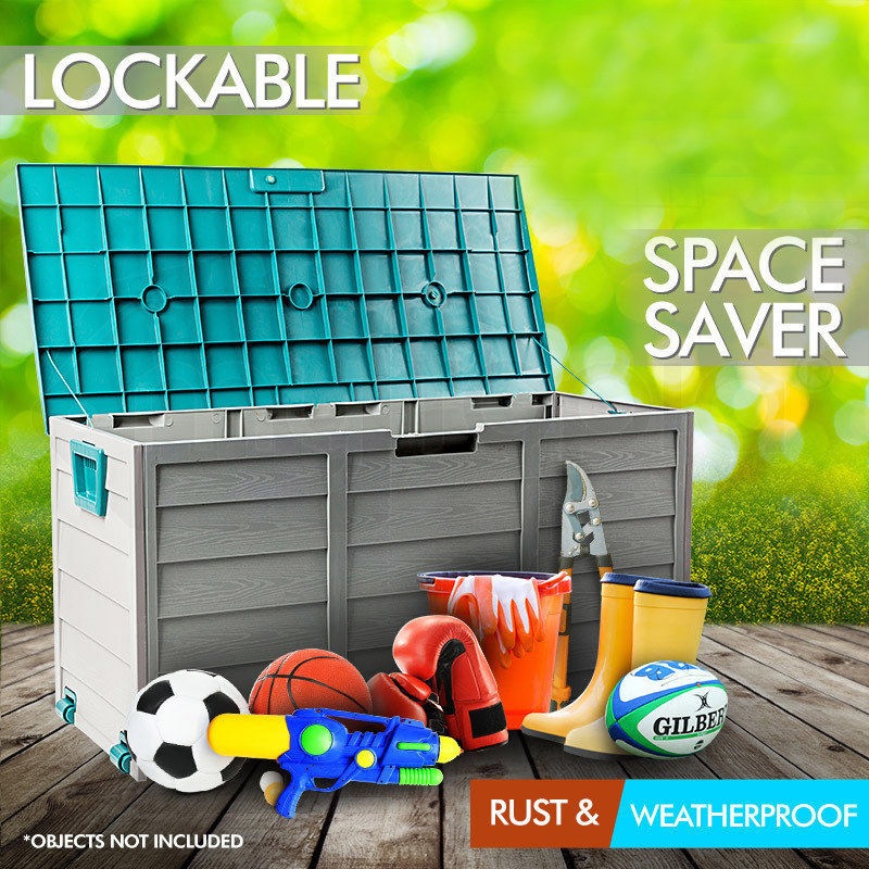 Buy Weatherproof Outdoor Plastic Storage Box 112 x 54cm - MyDeal Australia