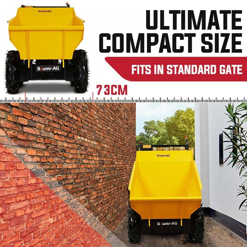 Buy Baumr-AG Power Wheelbarrow Motorized Mini Petrol Powered Wheel ...