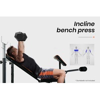 Buy PROFLEX Adjustable Incline Weight Bench for Home Gym Fitness ...