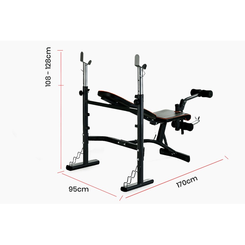 PROFLEX Weight Bench Workout Gym Press Adjustable Home Lifting Fitness ...