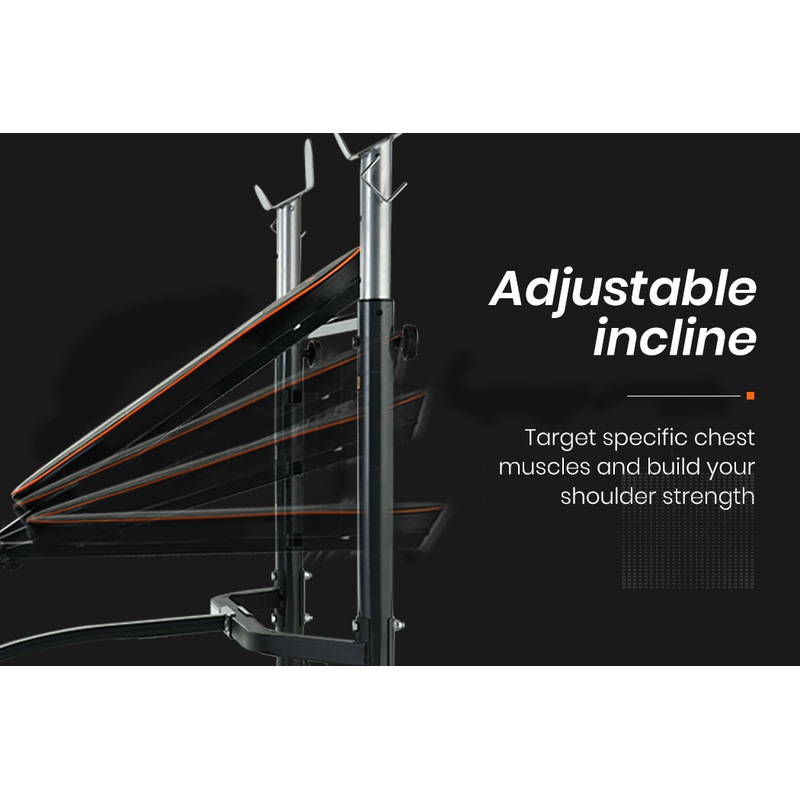 PROFLEX Weight Bench Workout Gym Press Adjustable Home Lifting Fitness ...