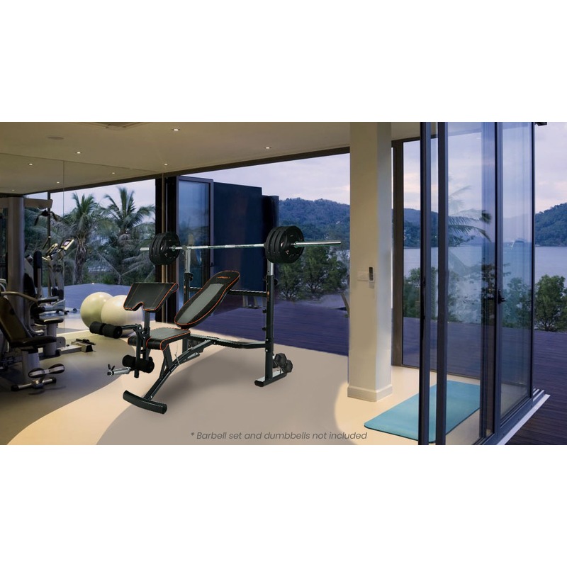 PROFLEX Weight Bench Workout Gym Press Adjustable Home Lifting Fitness ...