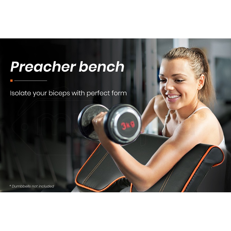 Buy PROFLEX Adjustable Incline Weight Bench for Home Gym Fitness ...