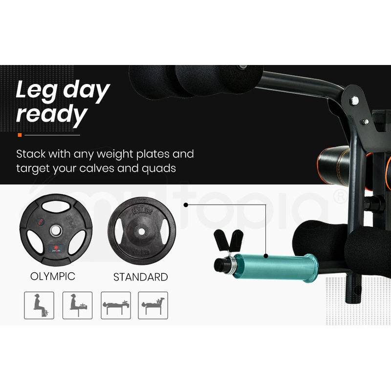 Buy PROFLEX Adjustable Incline Weight Bench for Home Gym Fitness ...