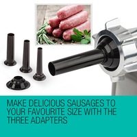 EuroChef Meat Grinder Electric Mincer Sausage Filler Kebbe Maker - MyDeal