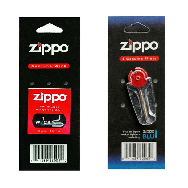 Buy ZIPPO REFILL X6 FLINTS FLINT X1 WICK WICKS BLU FLUID LIGHTER - MyDeal