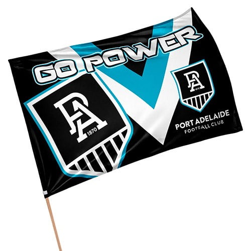 Buy Adelaide Port Power AFL Aussie Rules GAME DAY Pole Flag Banner ...