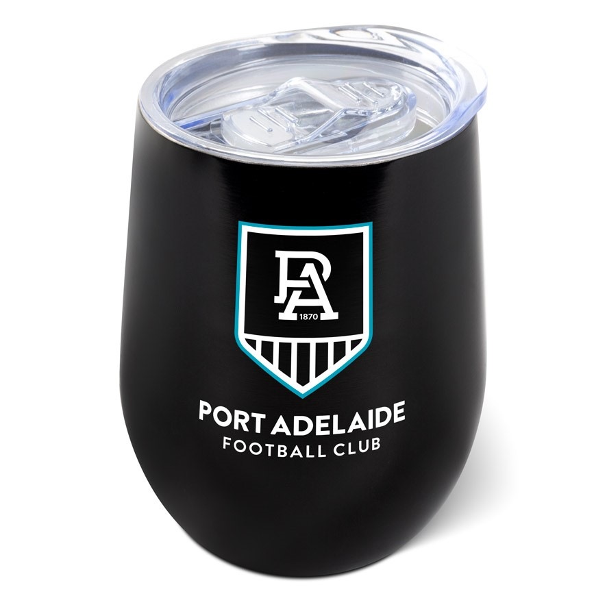 Buy Adelaide Port Power AFL Stainless Steel Travel Coffee Mug Cup Drink ...