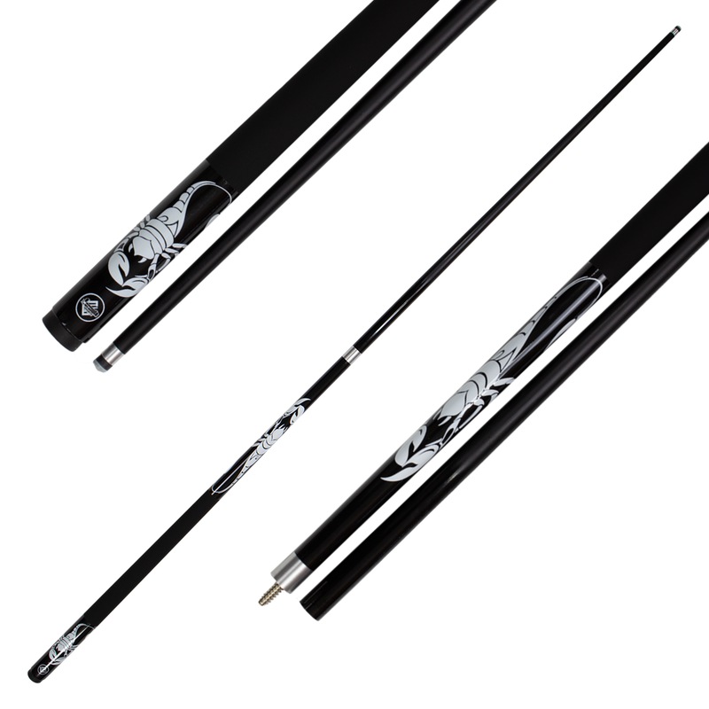 Buy Black Scorpion Graphite Composite Pool Snooker Billiard Cue 11mm ...