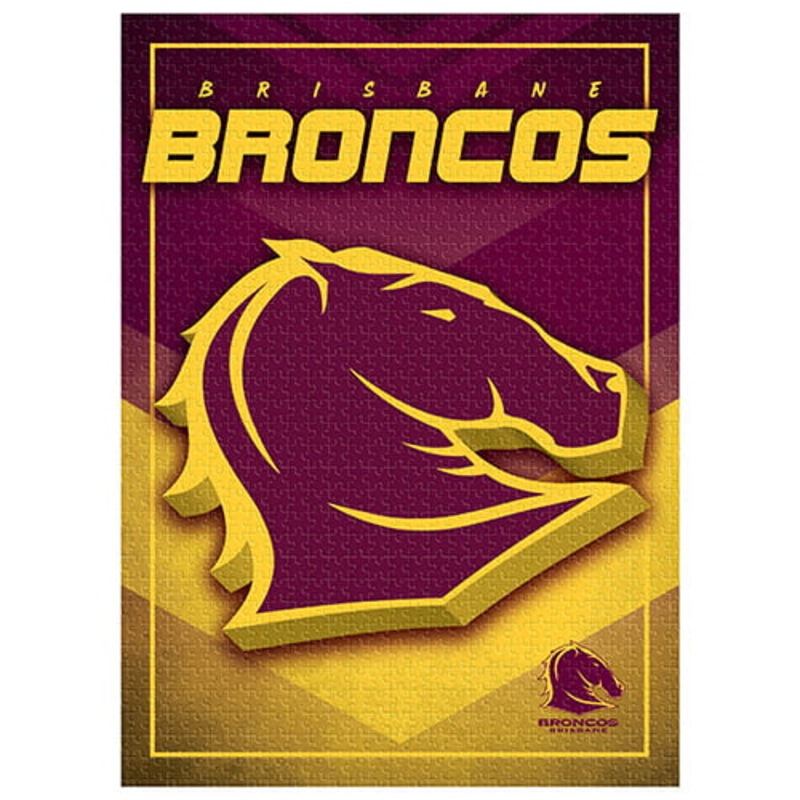 Buy Brisbane Broncos NRL Team 1000 Piece Jigsaw Puzzle Board Game - MyDeal