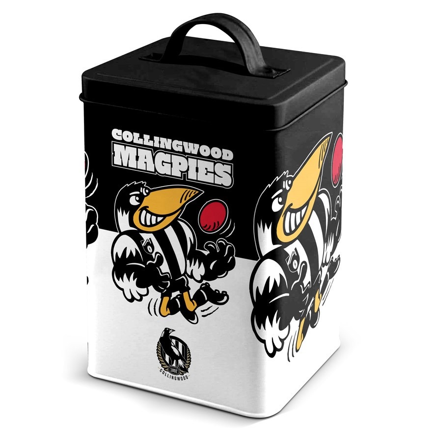 Buy Collingwood Magpies AFL Cookie Storage Tin with Full Colour Logo ...