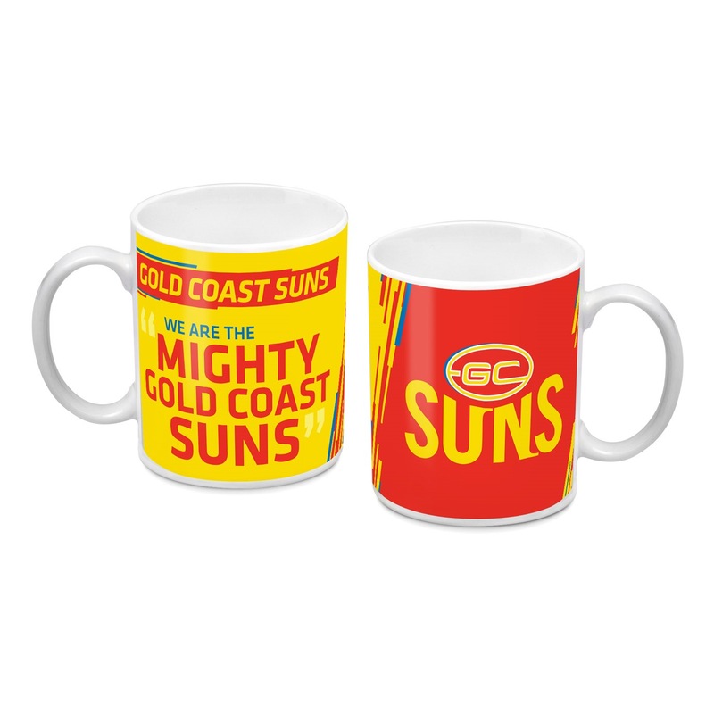 Buy Gold Coast Suns Afl Coffee Mug Song Design 330ml Mydeal