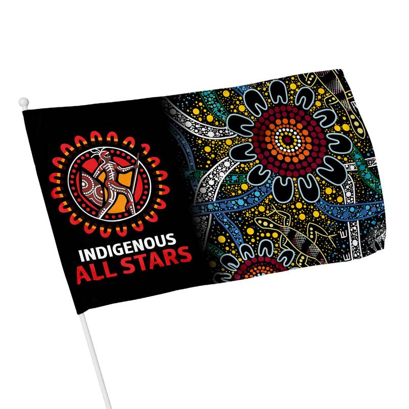 Buy INDIGENOUS ALL STARS NRL Kids Supporter Flag Banner - MyDeal Australia