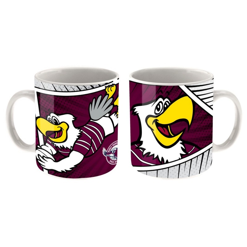 Buy Manly Sea Eagles NRL Mascot Design TEAM Ceramic Massive 20oz Coffee ...