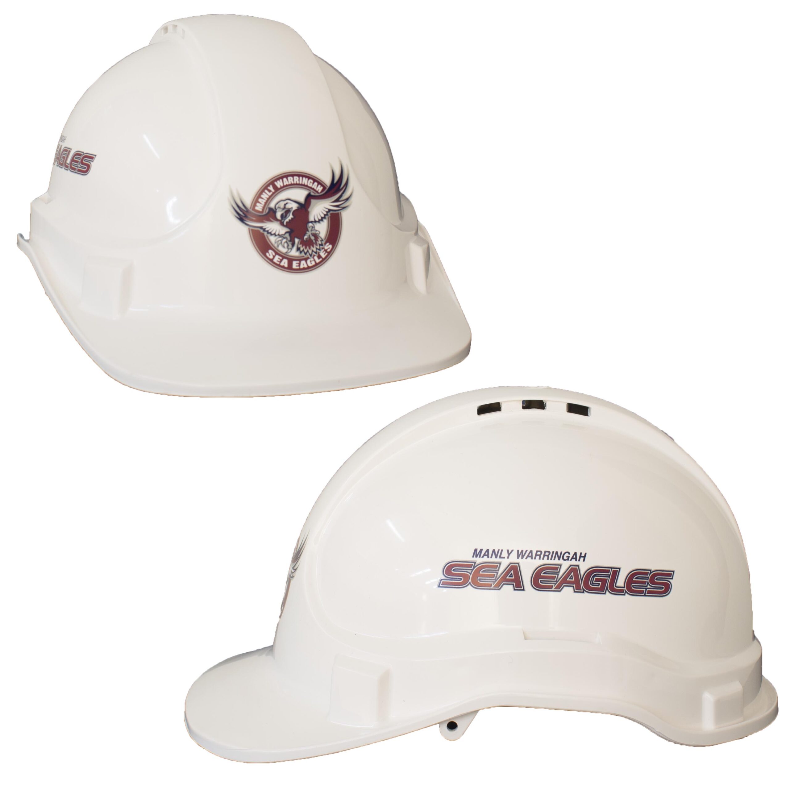 Buy Manly Warringah Sea Eagles NRL Industrial Helmet Work Site Hard Hat ...
