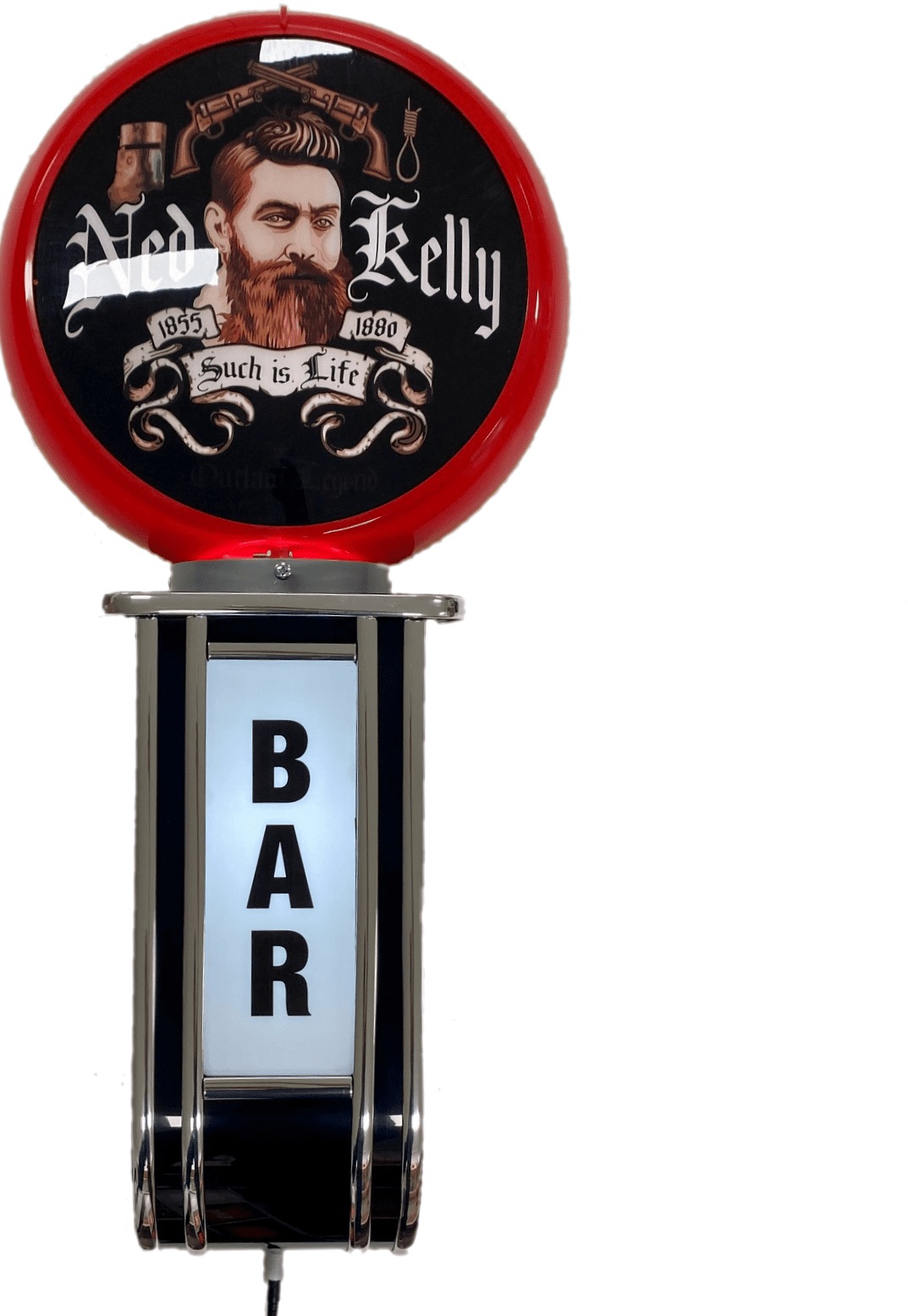 Buy Massive Ned Kelly Such is Life BAR Wall Sign Led Lighting Light RED ...