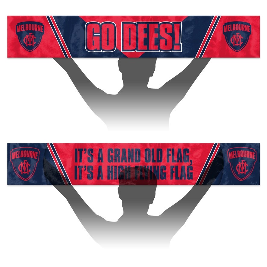 Buy Melbourne Demons AFL Aussie Rules Banner Flag with Hand Pockets ...