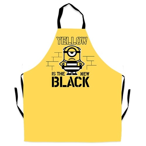 Buy Minoins Minion Despicable Me 3 'Yellow is the new black' print BBQ ...
