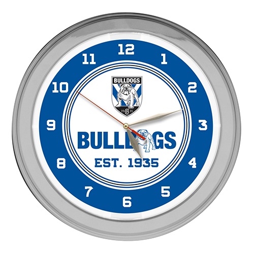 Buy NRL Canterbury Bulldogs EST 1935 Rugby League GLASS NEON Clock ...