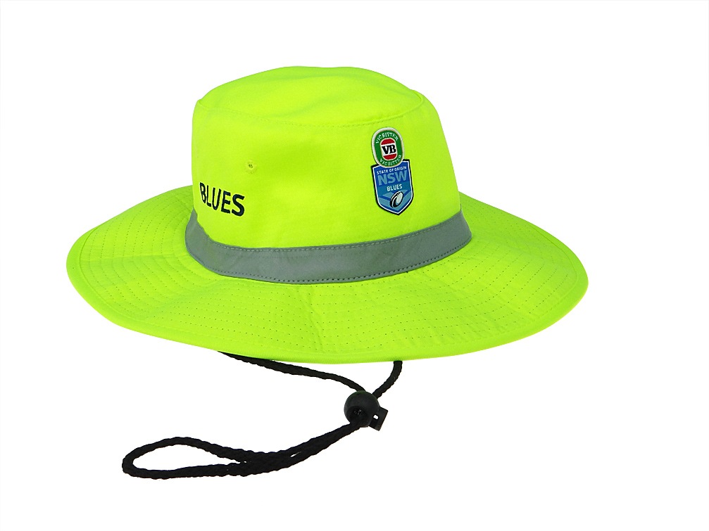 Buy NRL State of Origin NSW New South Wales Blues High Vis Work Sun Hat ...