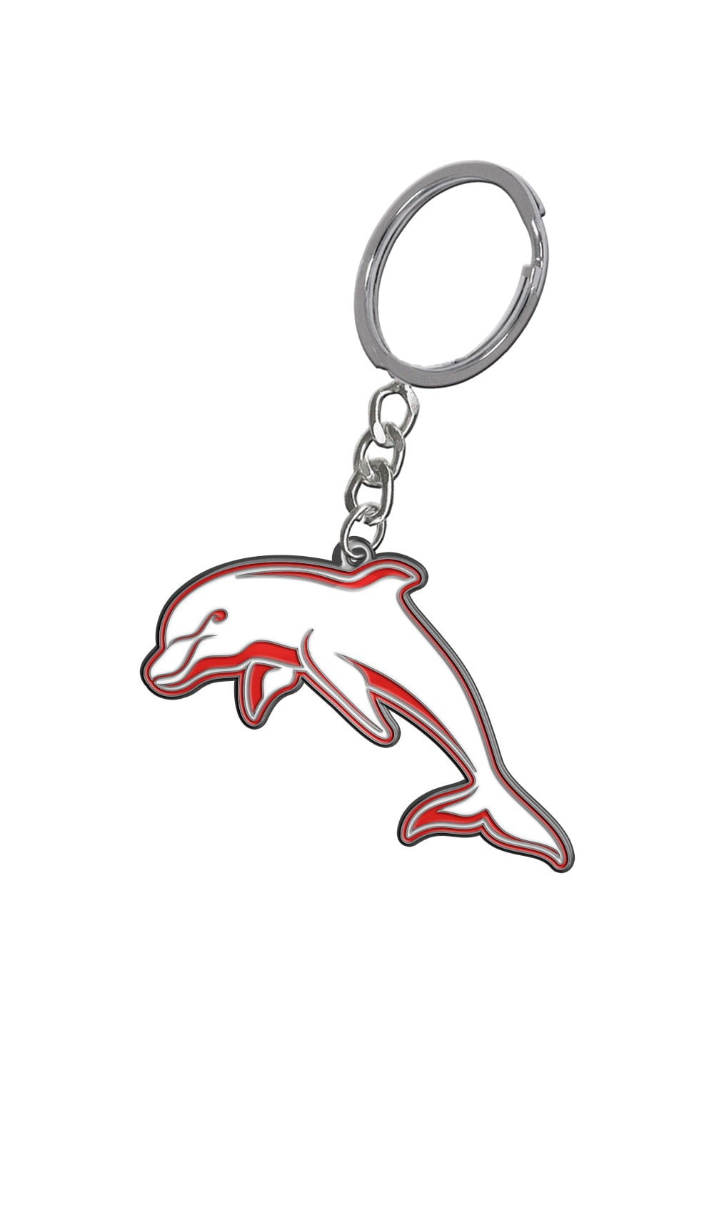Buy Dolphins NRL Keyring ENAMEL LOGO - MyDeal Australia