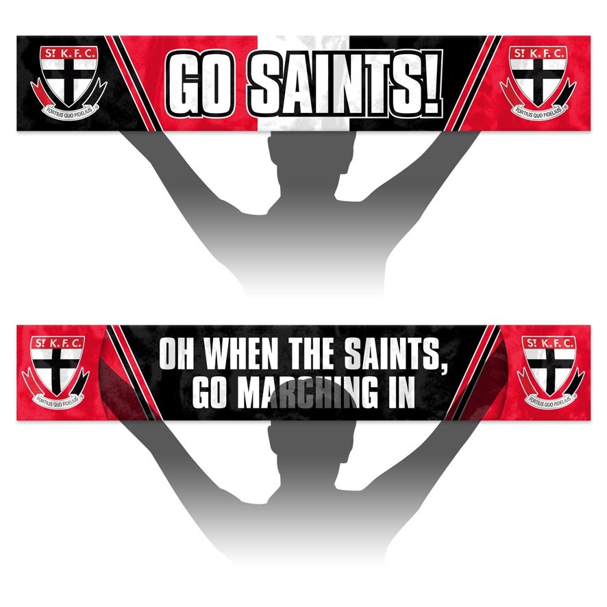 Buy St Kilda Saints AFL Aussie Rules Banner Flag with Hand Pockets ...