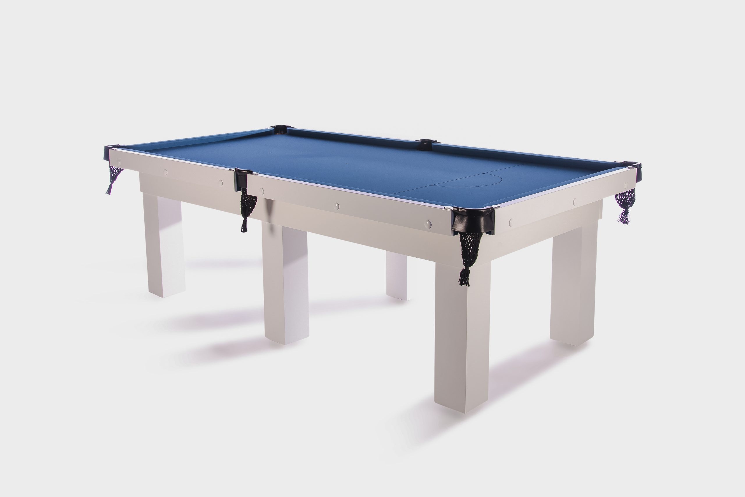 Buy Standard Modern White Pool Snooker Billiard Table 7ft Slate Blue ...