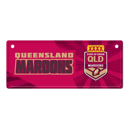 Buy State of Origin QLD Queensland Maroons LICENCE TIN PLATE SIGN ...