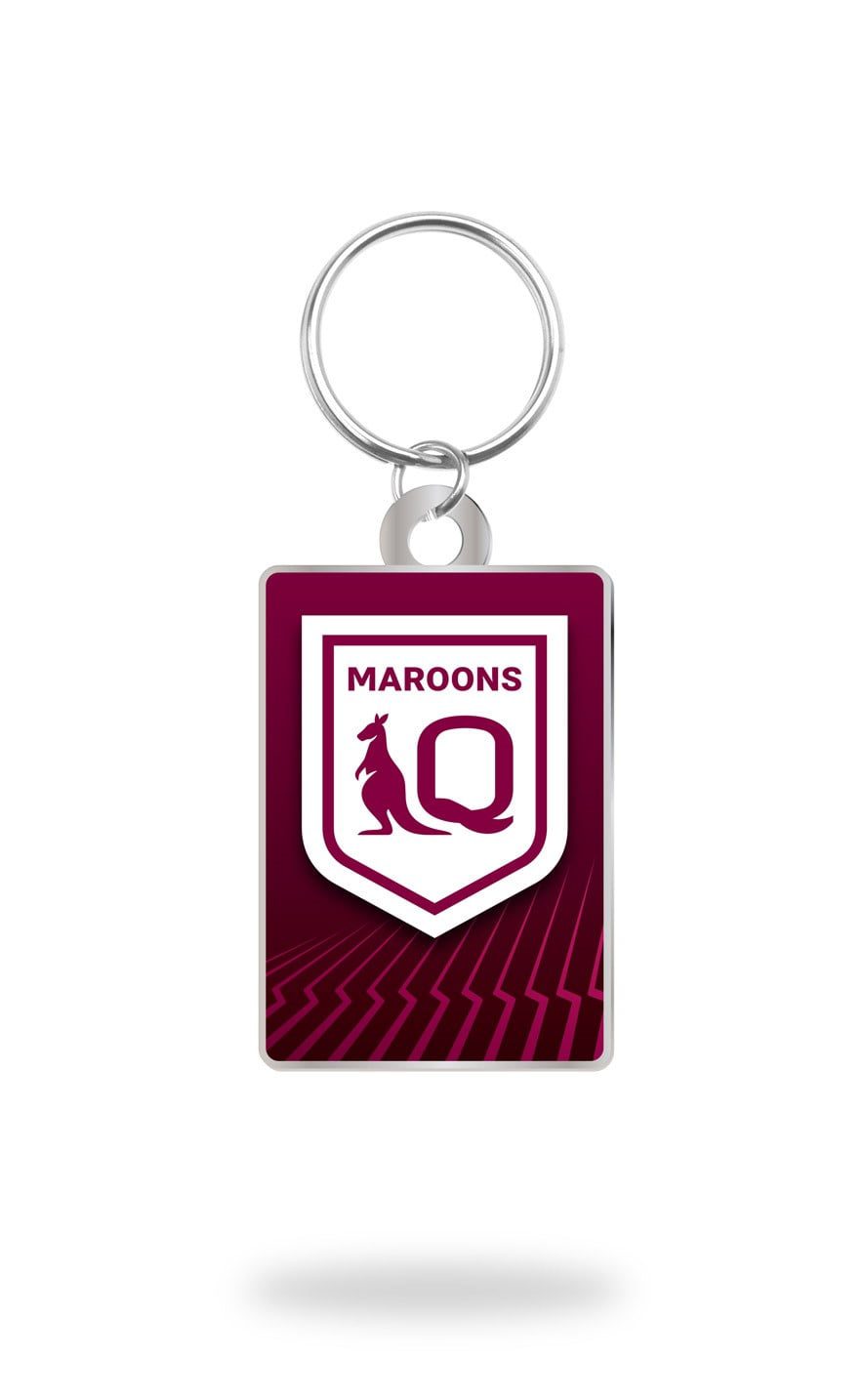 Buy State of Origin QLD Queensland Maroons NRL Keyring - MyDeal Australia