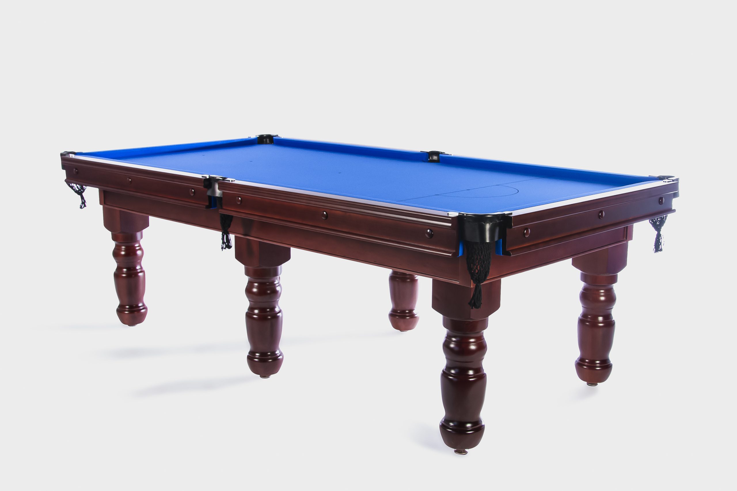 Buy Traditional Sapphire Walnut Pool Snooker Billiard Table 8ft Blue ...