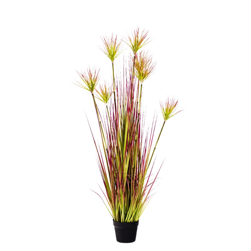 Buy SOGA 120cm Purple-Red Artificial Indoor Potted Papyrus Plant Tree ...