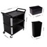 Buy SOGA 2X 3 Tier Covered Food Trolley Food Waste Cart Storage ...