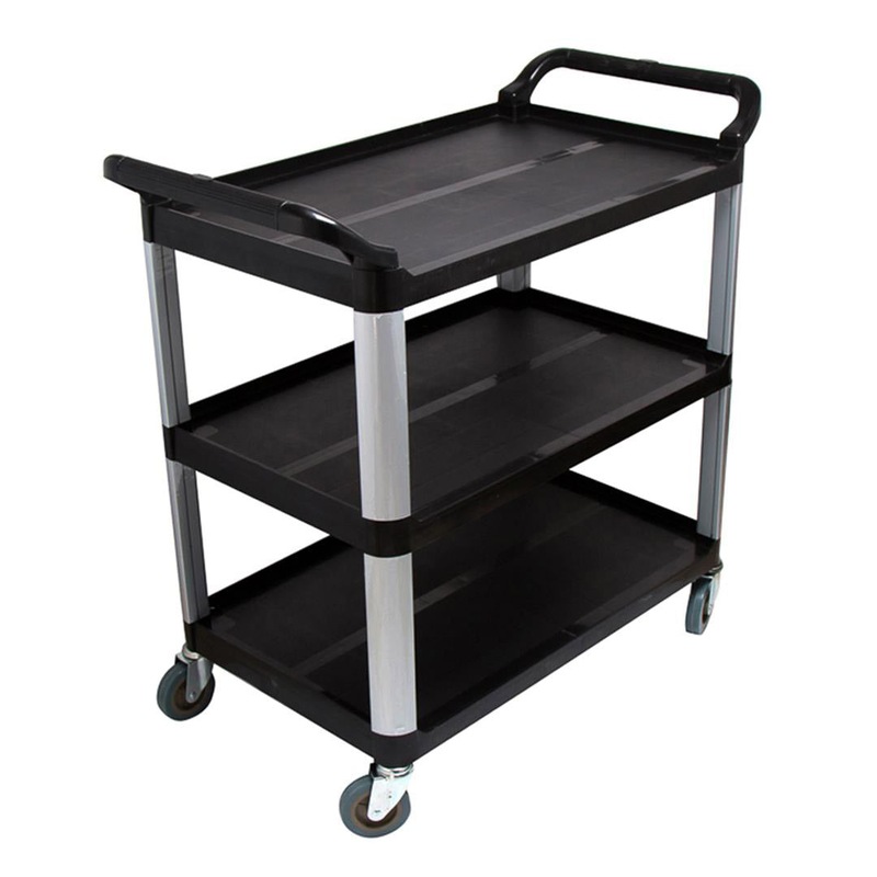 Buy SOGA 2x 3 Tier Food Trolley Food Waste Cart Food Utility Mechanic ...