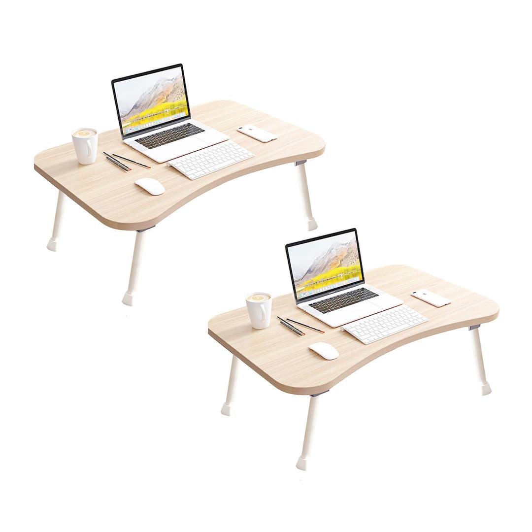 Buy SOGA 2X Beige Portable Bed Table Adjustable Foldable Bed Sofa Study ...