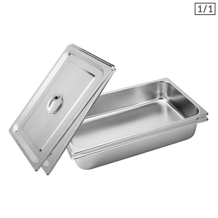 SOGA Gastronorm GN Pan Full Size 1/1 GN Pan 10cm Deep Stainless Steel ... SOGA Gastronorm GN Pan Full Size 1/1 GN Pan 10cm Deep Stainless Steel ...