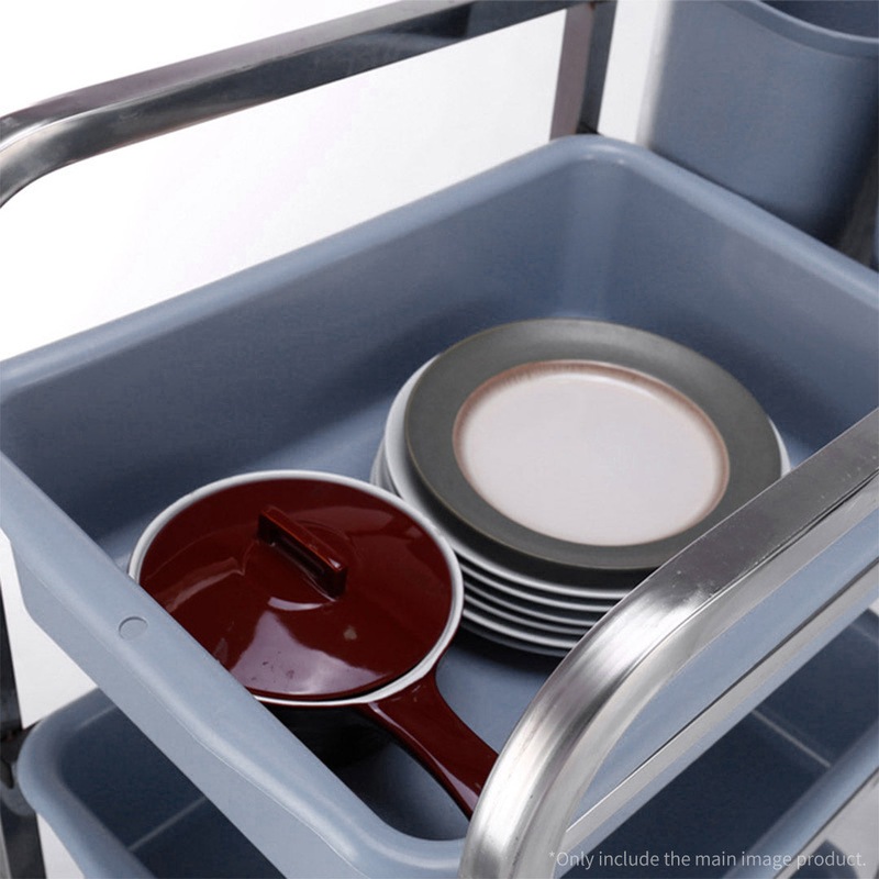 Buy SOGA 3 Tier Food Trolley Food Waste Cart Five Buckets Kitchen Food ...