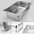 Buy SOGA Gastronorm GN Pan Full Size 1/1 GN Pan 15cm Deep Stainless Steel Tray With Lid - MyDeal