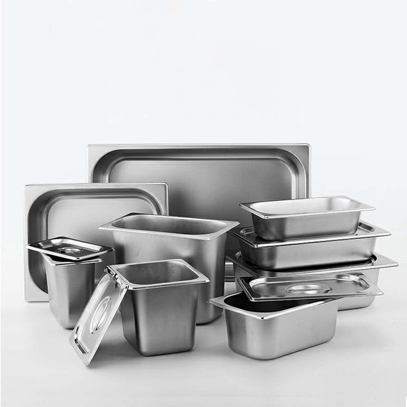 Buy SOGA Gastronorm GN Pan Full Size 1/1 GN Pan 15cm Deep Stainless Steel Tray With Lid - MyDeal