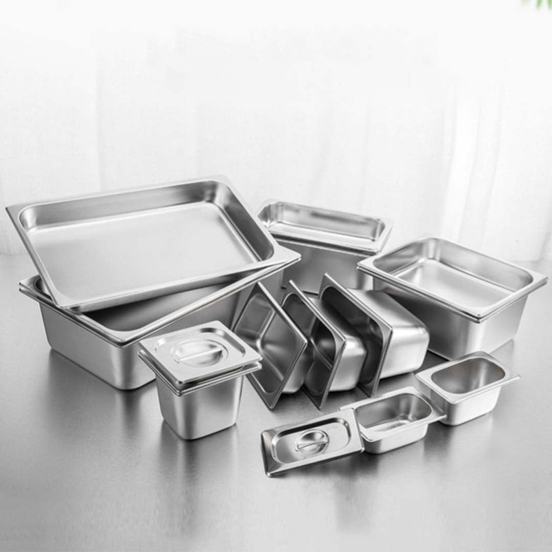 Buy SOGA Gastronorm GN Pan Full Size 1/1 GN Pan 15cm Deep Stainless Steel Tray With Lid - MyDeal