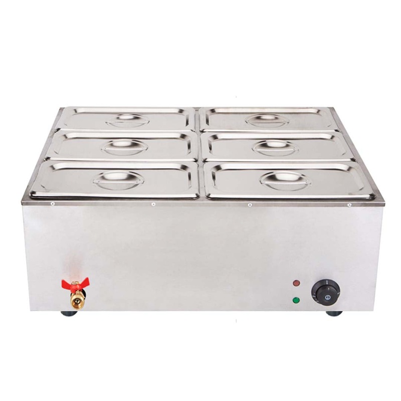 Buy SOGA Stainless Steel 6 X 1/3 GN Pan Electric Bain-Marie Food Warmer ...