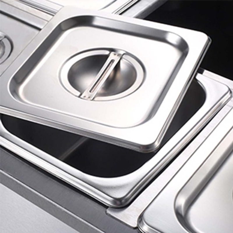 Buy SOGA Stainless Steel 6 X 1/3 GN Pan Electric Bain-Marie Food Warmer ...