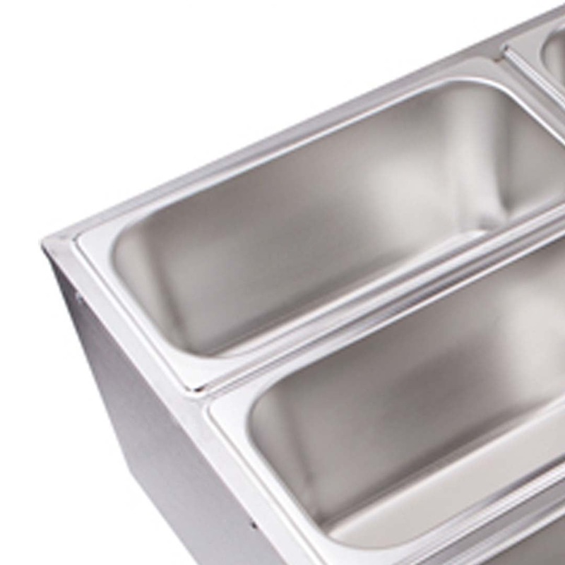 Buy SOGA Stainless Steel 6 X 1/3 GN Pan Electric Bain-Marie Food Warmer ...