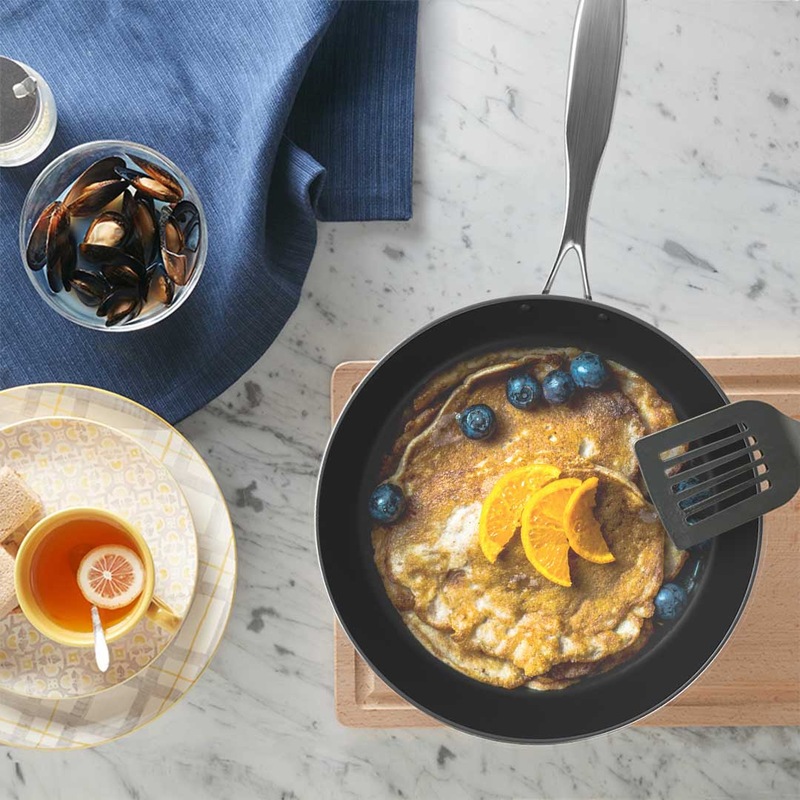 Buy SOGA Stainless Steel Fry Pan 32cm Frying Pan Induction FryPan Non ...