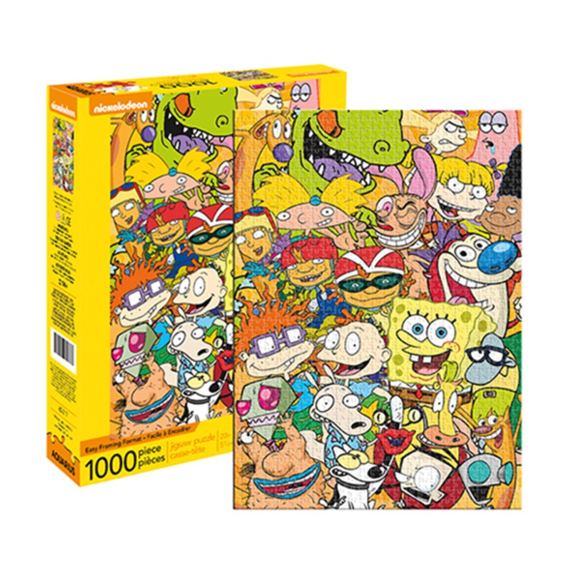 Buy 1000pc Aquarius Nickelodeon Cast 51x71cm Jigsaw Puzzle Family Party ...