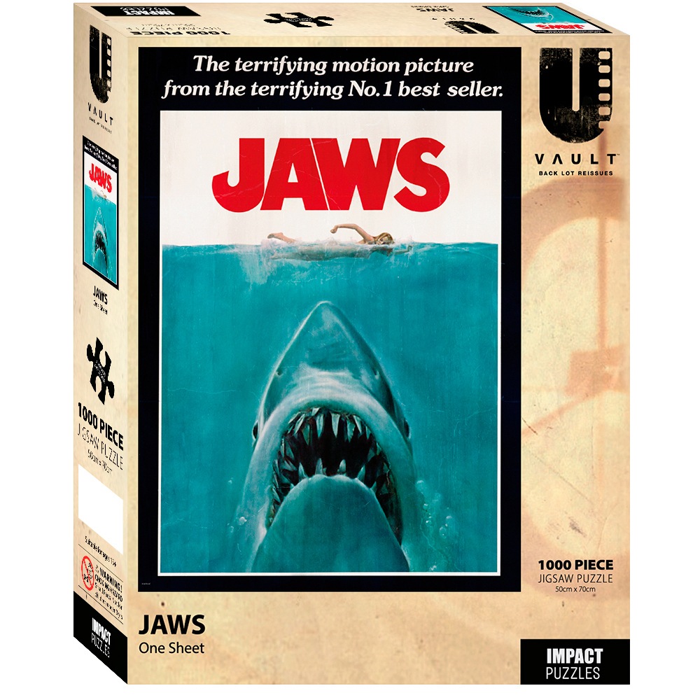 Buy 1000pc Jaws Scene Jigsaw Puzzle Set Shark and Human 50x70cm 3y ...