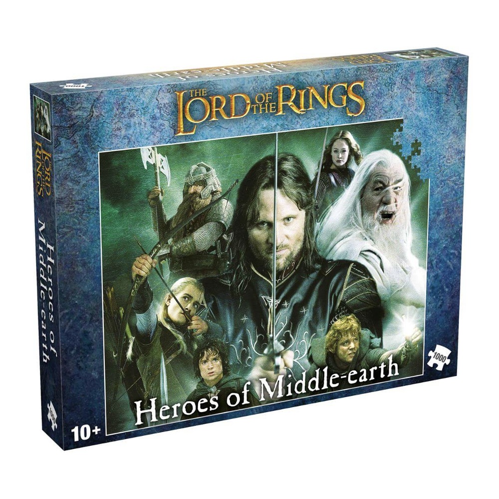 Buy 1000pc Lord of The Rings 'Heroes of Middle Earth' Kids/Family ...