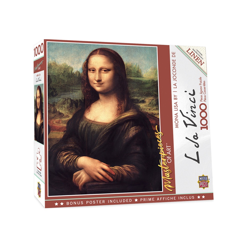 Buy 1000pc Masterpieces of Art Mona Lisa Jigsaw Puzzle Tabletop Family ...