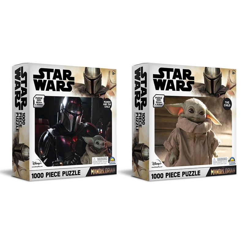 Buy 1000pc Star Wars Kids Jigsaw Puzzle Set Baby Yoda & Mandalorian ...