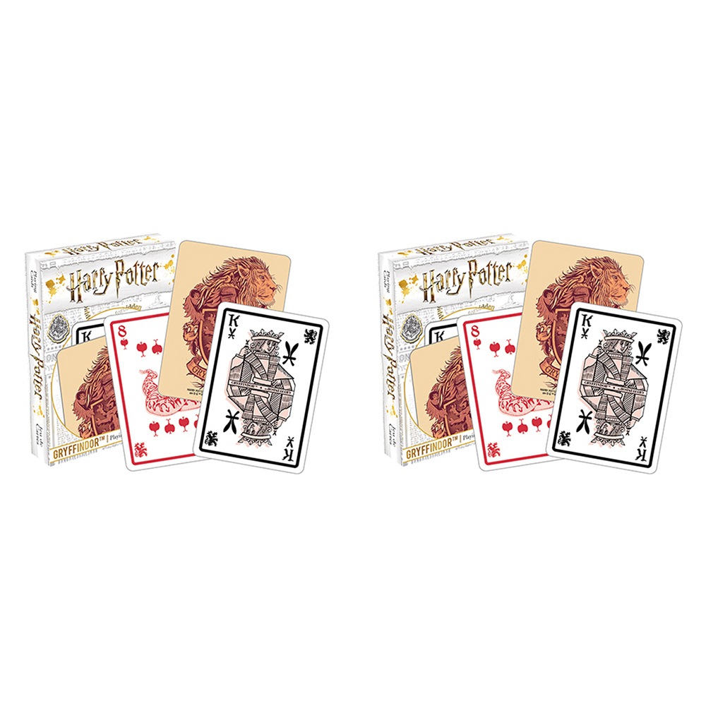 Buy 108pc Aquarius Harry Potter Gryffindor Playing Cards Family Gaming ...
